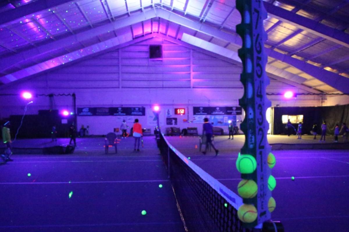 Glow-In-The-Dark FUN at First-Ever Cosmic Tennis Night | Eugene Family YMCA